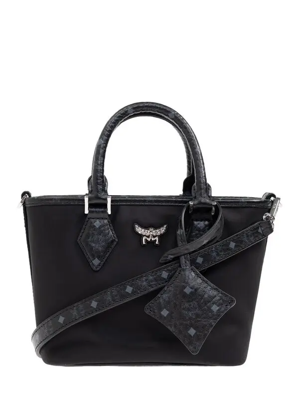Mcm Handbag With Removable Shoulder Strap - Black