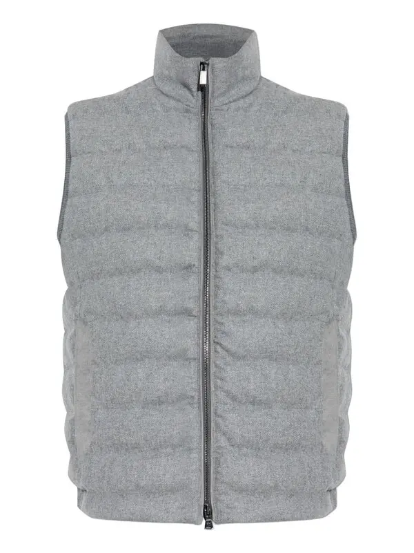 Paul & Shark Wool And Cashmere Vest - Grey