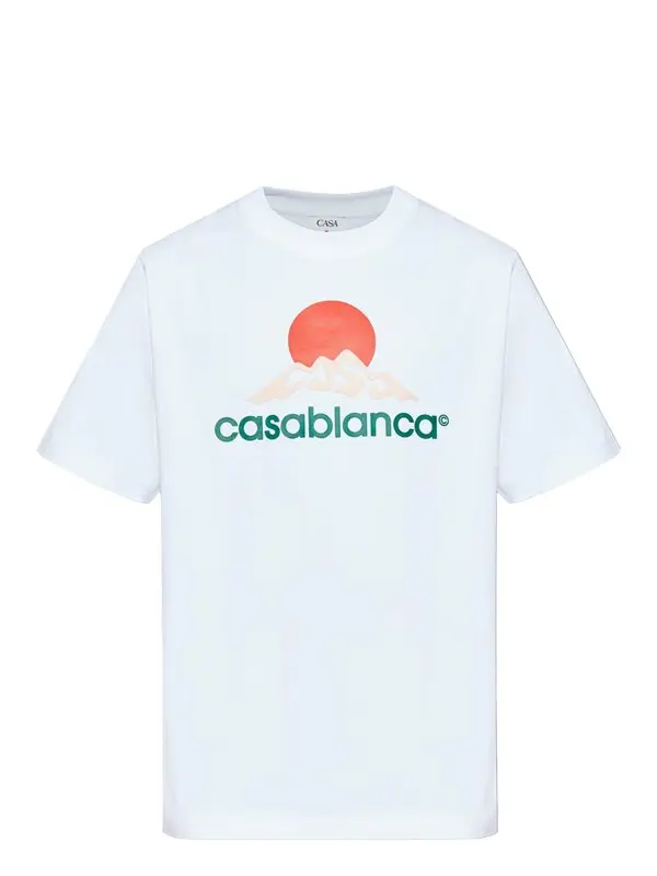 Casablanca T-shirt With Logo - White