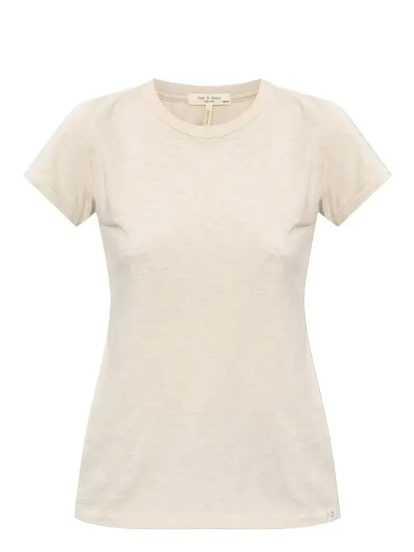Rag & Bone Organic Pima Cotton T-shirt - Beige