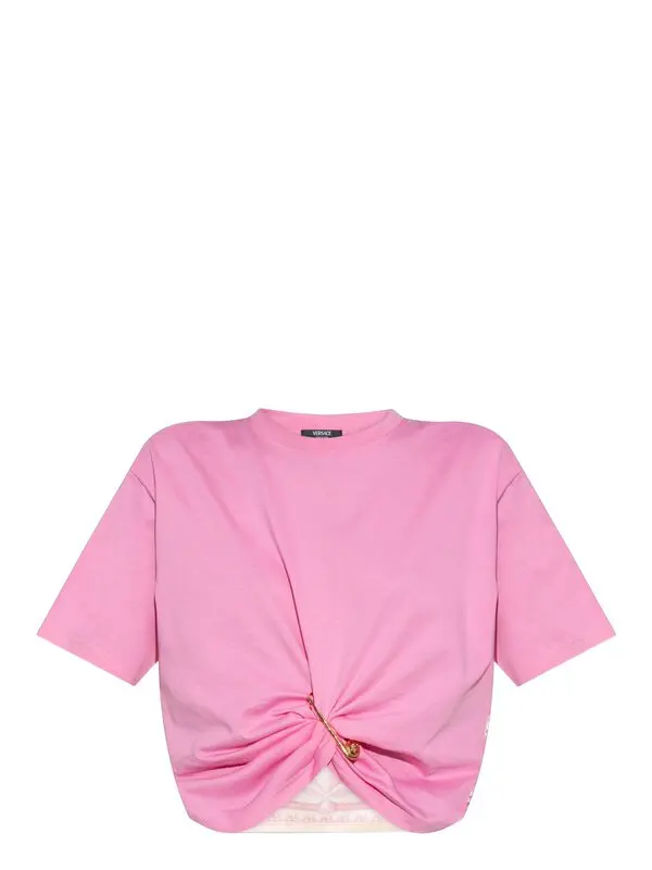 Versace Combined Fabrics T-shirt - Pink