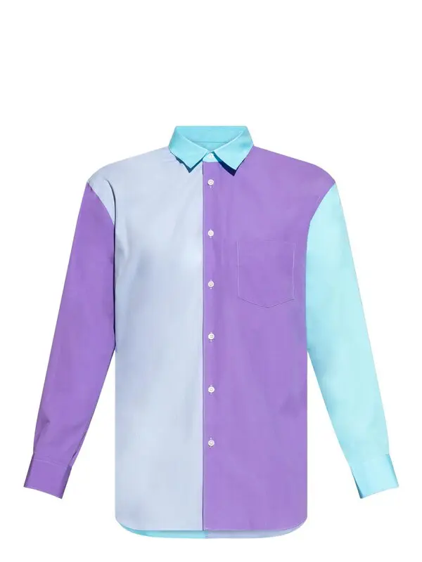 Comme Des Garçons Cotton Shirt With Pocket - Multicolour