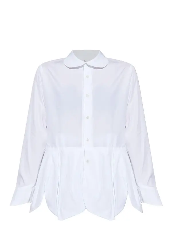 Comme Des Garçons Shirt With Decorative Detailing - White