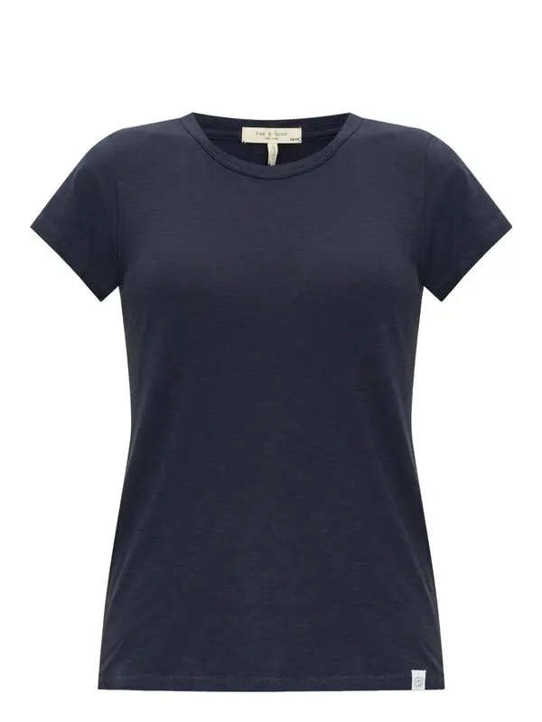 Rag & Bone Organic Pima Cotton T-shirt - Navy Blue