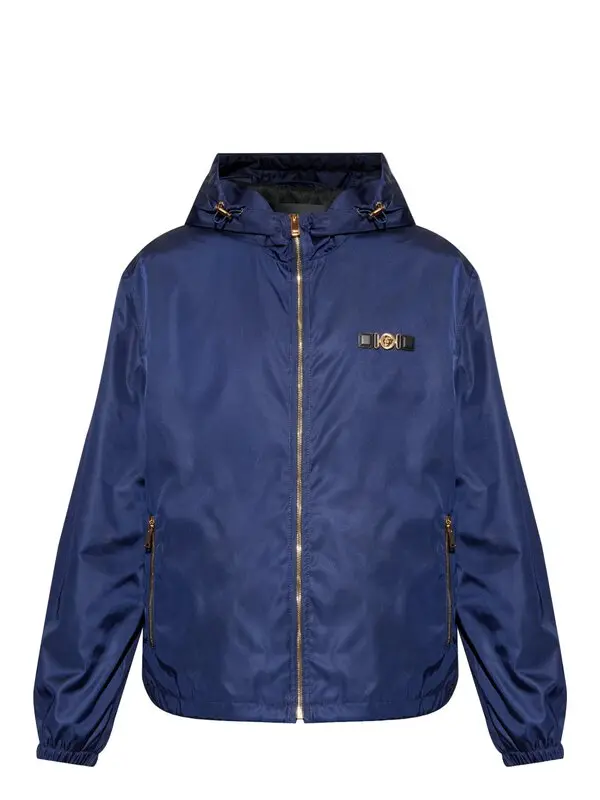 Versace Hooded Jacket - Navy Blue