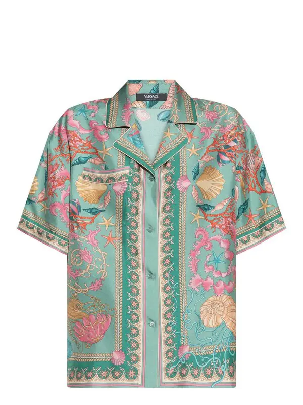 Versace Silk Shirt - Green