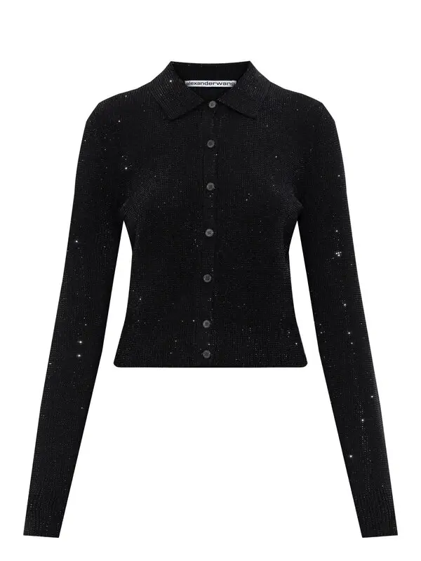 Alexander Wang Sequined Cardigan - Black