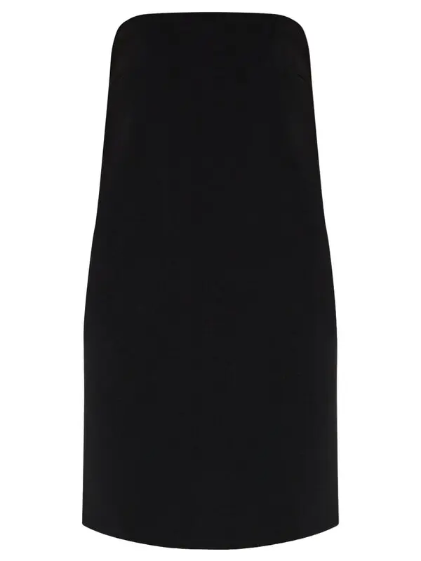 Moschino Sleeveless Tube Dress With Bow - Black