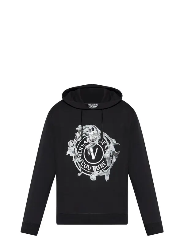 Versace Baroque Print Hoodie - Black