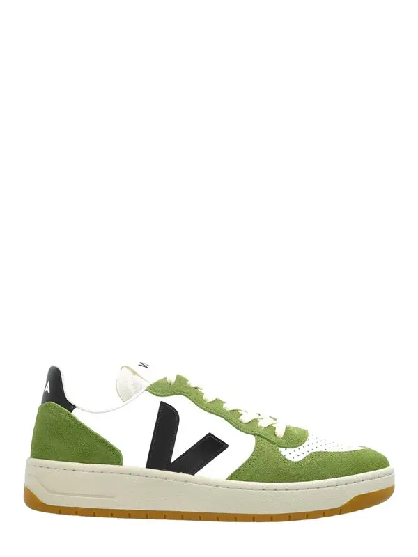 VEJA V-10 Prime Leather Sneakers - White