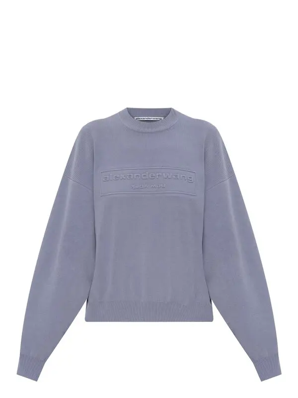 Alexander Wang Embossed Logo Sweater - Purple