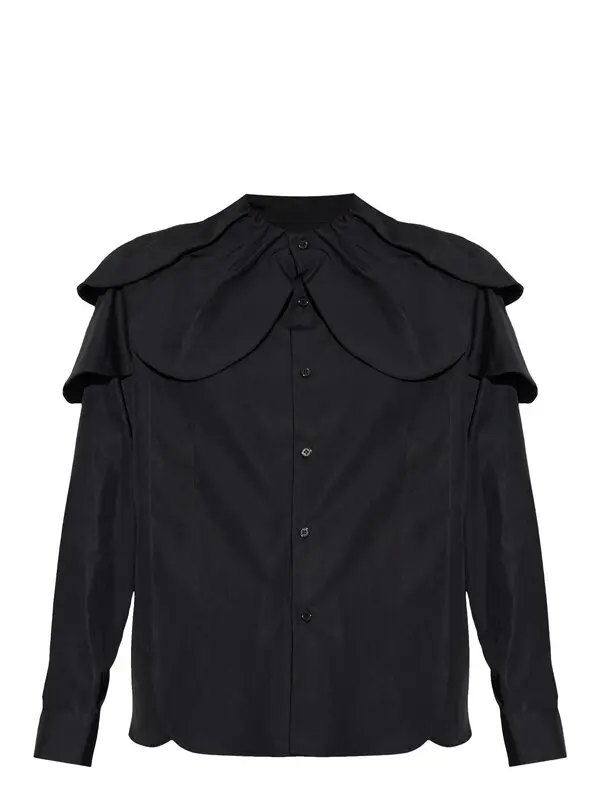 Comme Des Garçons Shirt With Decorative Collar - Black