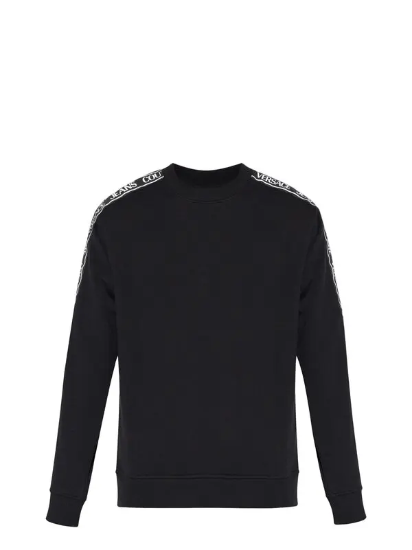 Versace Sweatshirt With Printed Logo - Black
