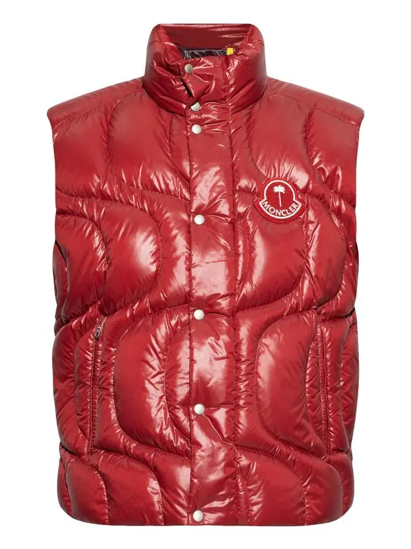 Moncler 8 Palm Angels Down Vest - Red