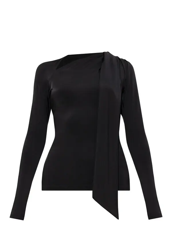 Victoria Beckham Top With Decorative Back Detailing - Black