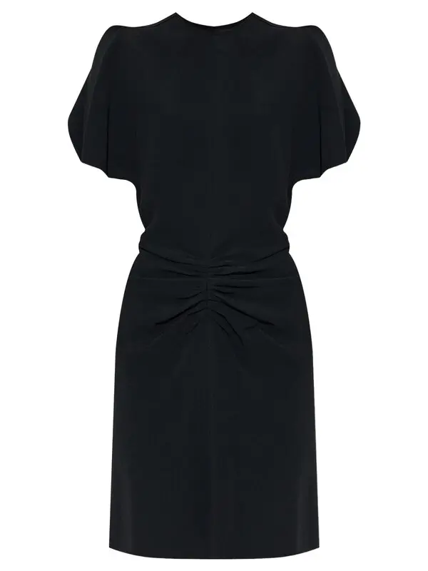 Victoria Beckham Draped Waist Dress - Black