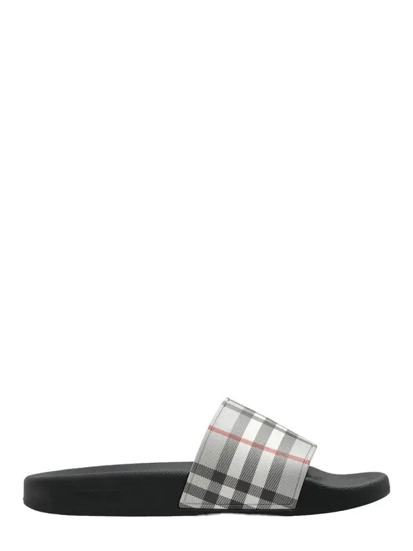 Burberry Rubber Slides - Grey