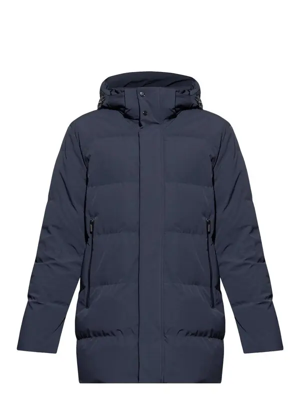 Paul & Shark Down Jacket With Detachable Hood - Navy Blue