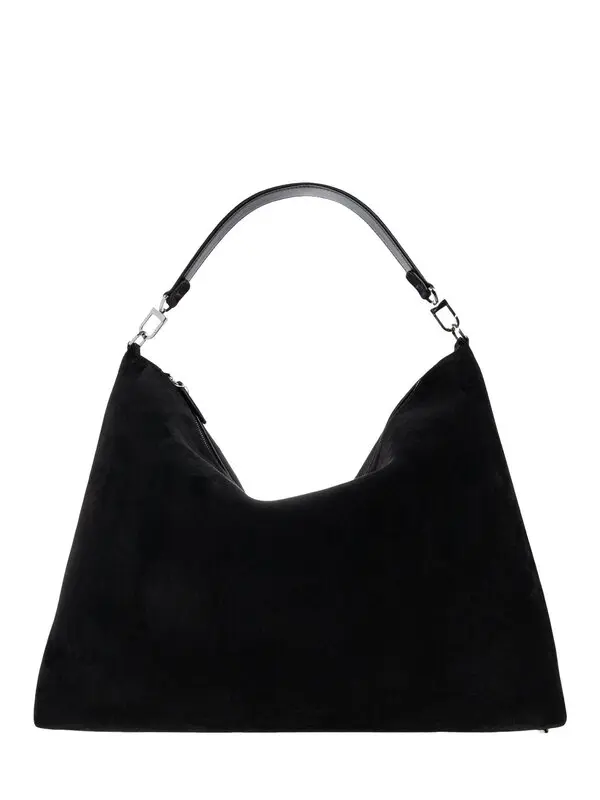 TOTEME Bevel Suede Bag - Black