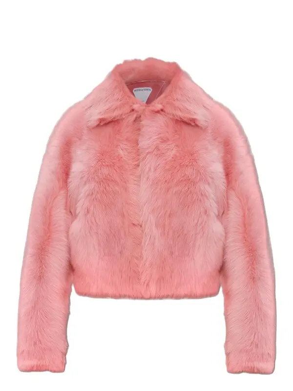 Bottega Veneta Short Fur Coat - Pink