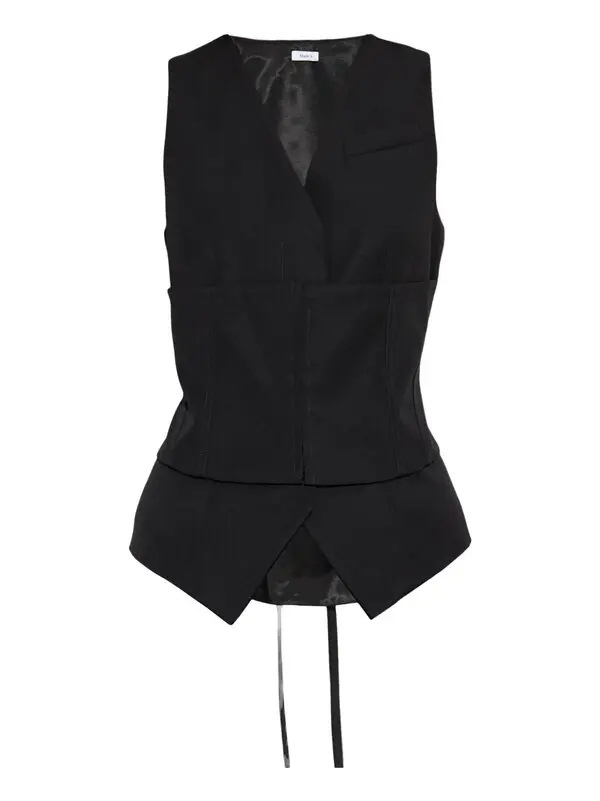 Alexander McQueen Wool Vest - Black