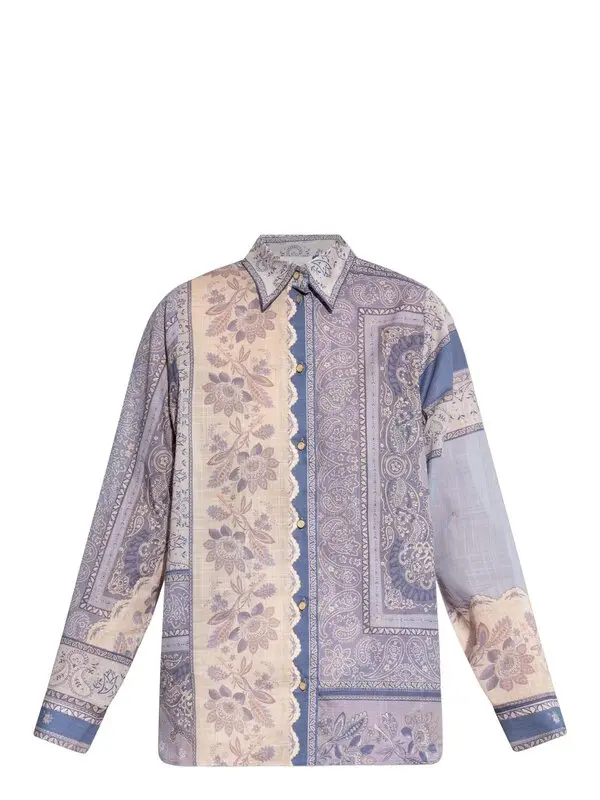 Zimmermann Shirt With Decorative Print - Purple