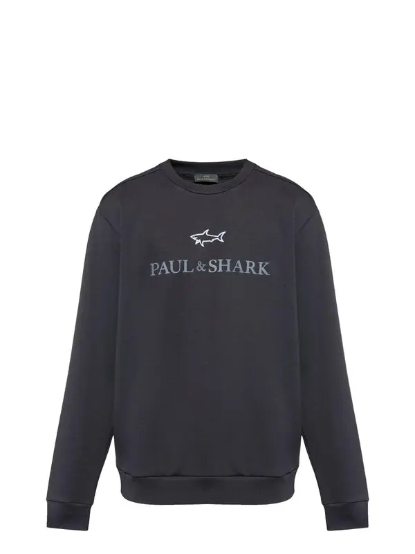 Paul & Shark Logo Sweatshirt - Black
