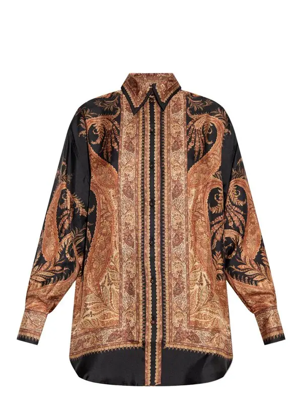 Zimmermann Printed Silk Shirt - Multicolour