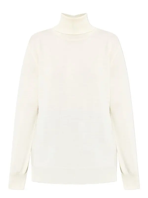 JIL SANDER Wool Turtleneck - Cream