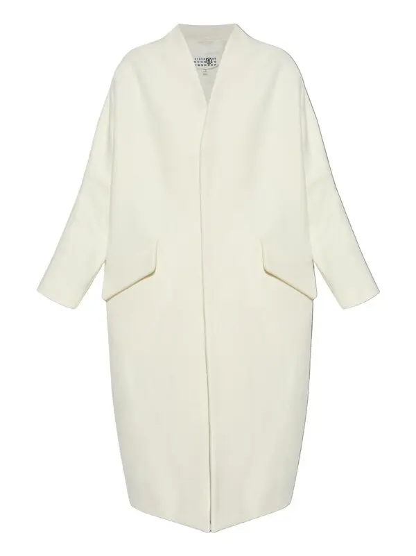 MAISON MARGIELA Wool Coat - Cream