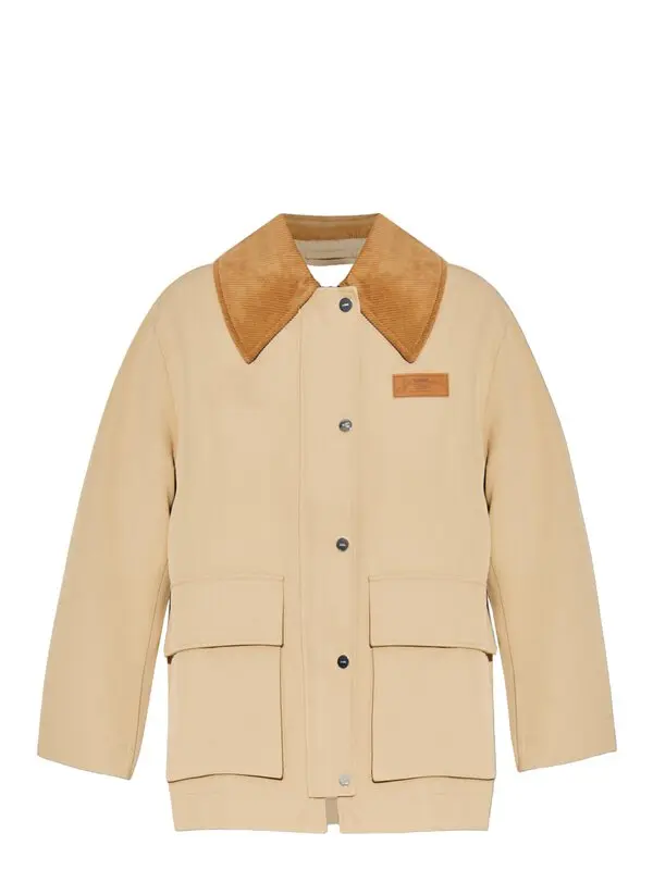 GANNI Oversized Jacket - Beige