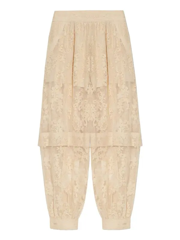 Zimmermann Loose-fit Lace Trousers - Beige