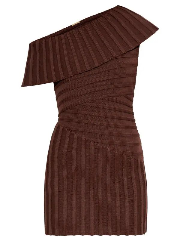Cult Gaia Oceane Dress - Brown