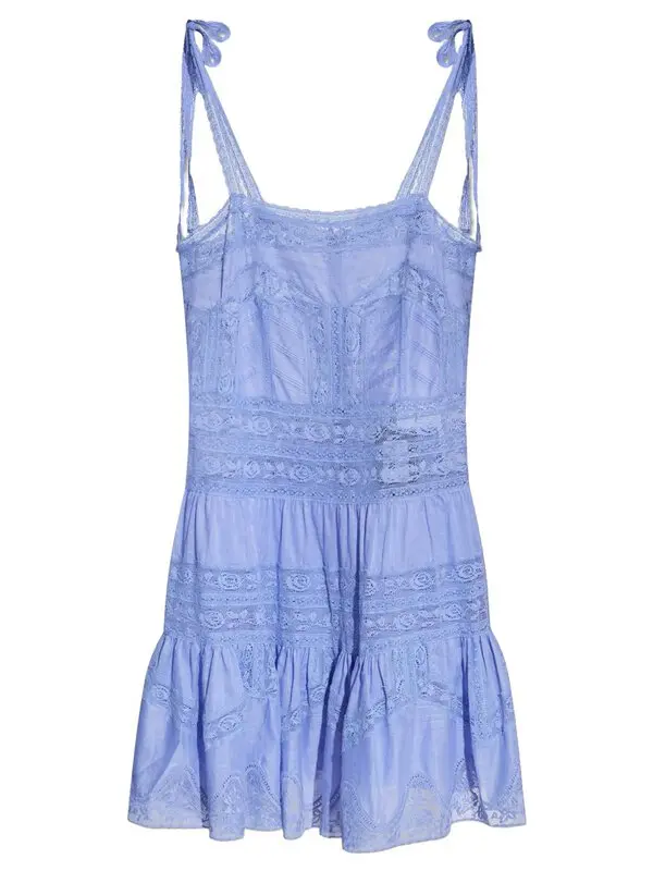Zimmermann Lace Insert Dress - Blue