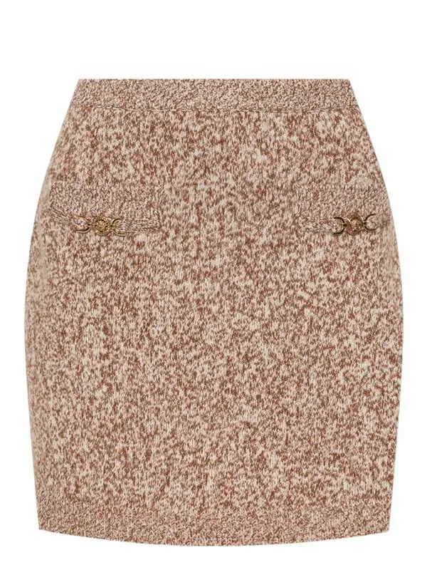 Versace Skirt With Wool Trim - Beige