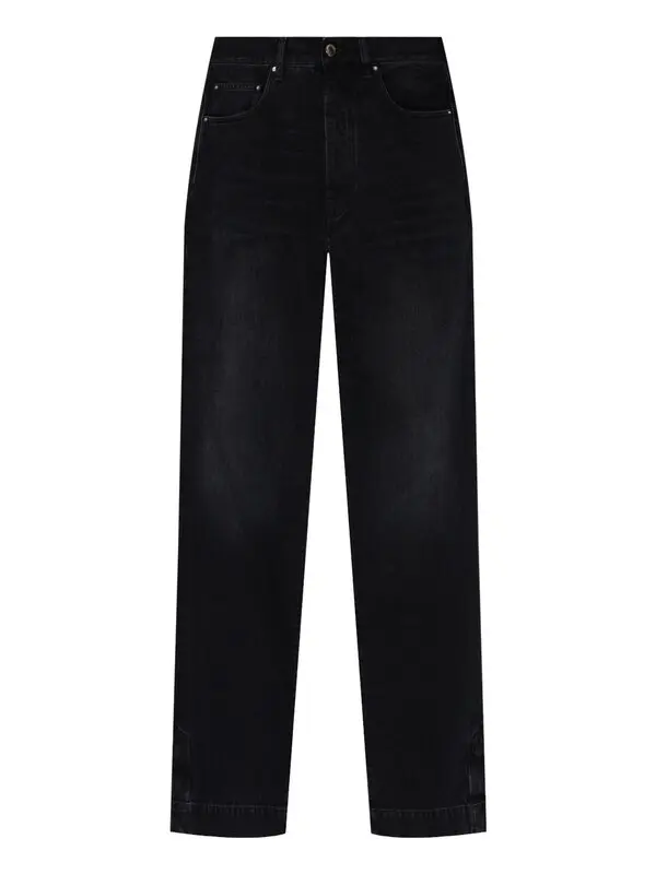Amiri Jeans With Logo - Black
