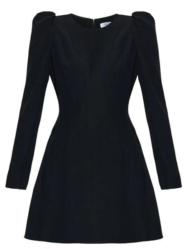 Alexander McQueen Long-sleeve A-line Dress - Black