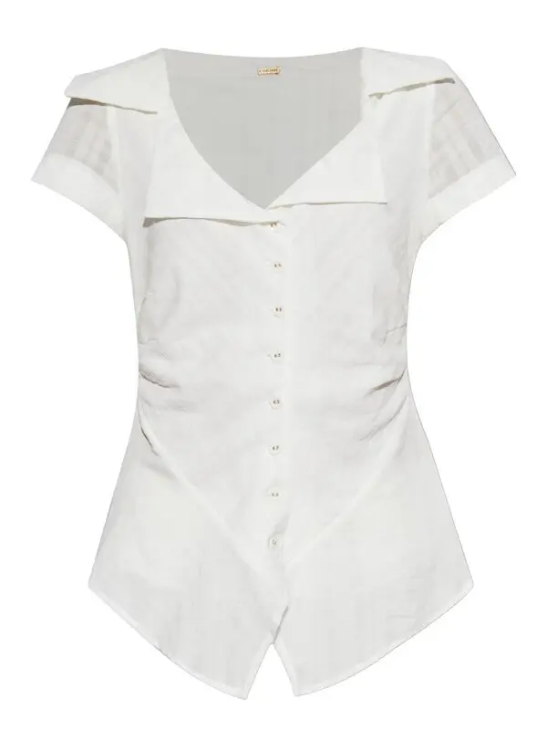 Cult Gaia Shallie Top - White