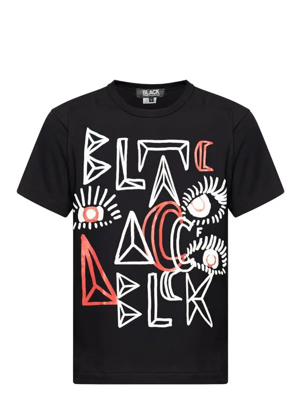 Comme Des Garçons Printed T-shirt - Black