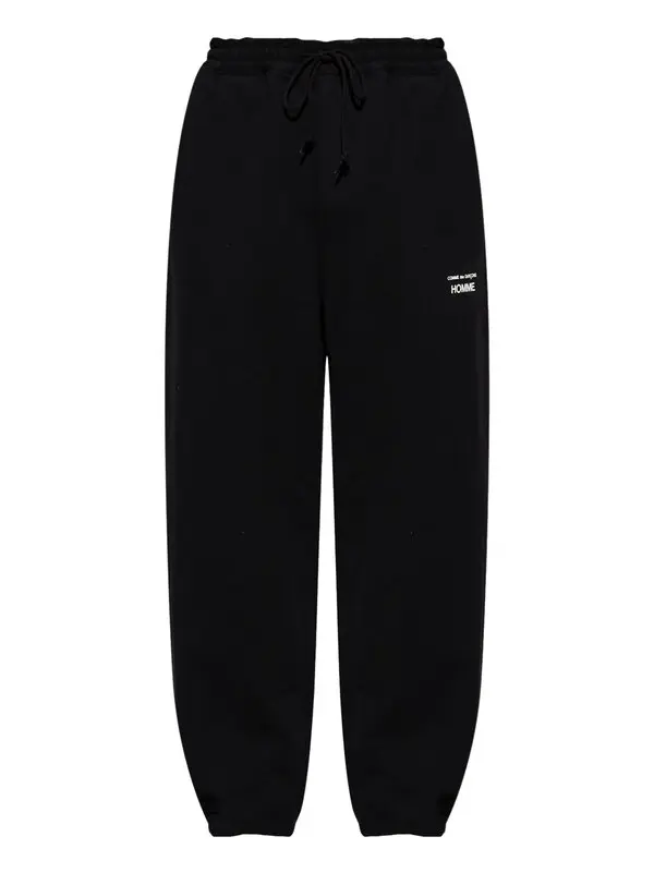 Comme Des Garçons Sweatpants With Printed Logo - Black