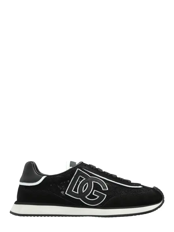Dolce & Gabbana Logo-adorned Sports Shoes - Black