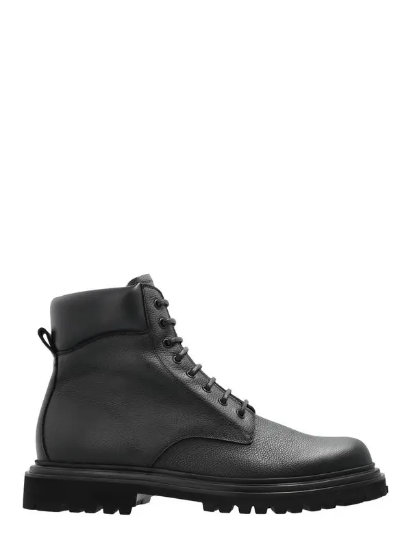 Dolce & Gabbana Leather Ankle Boots - Black