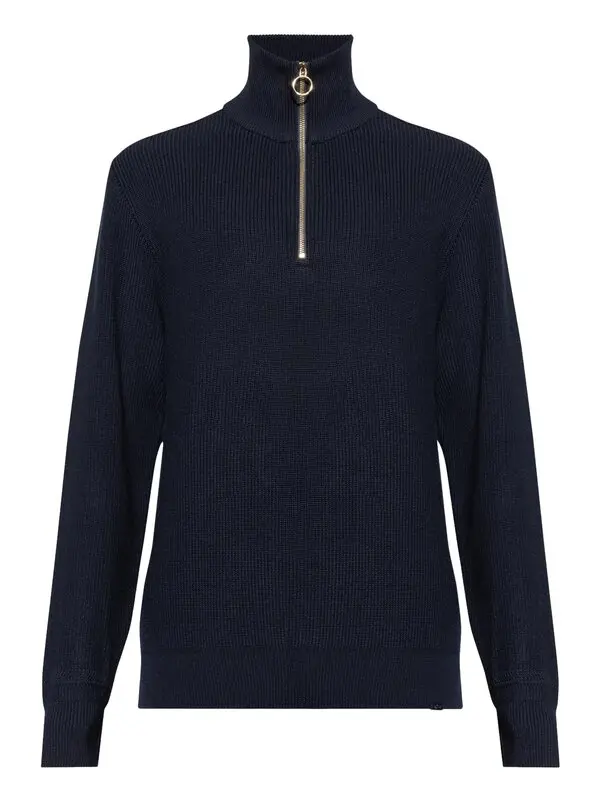 Paul & Shark Zip-neck Knit Sweater - Navy Blue