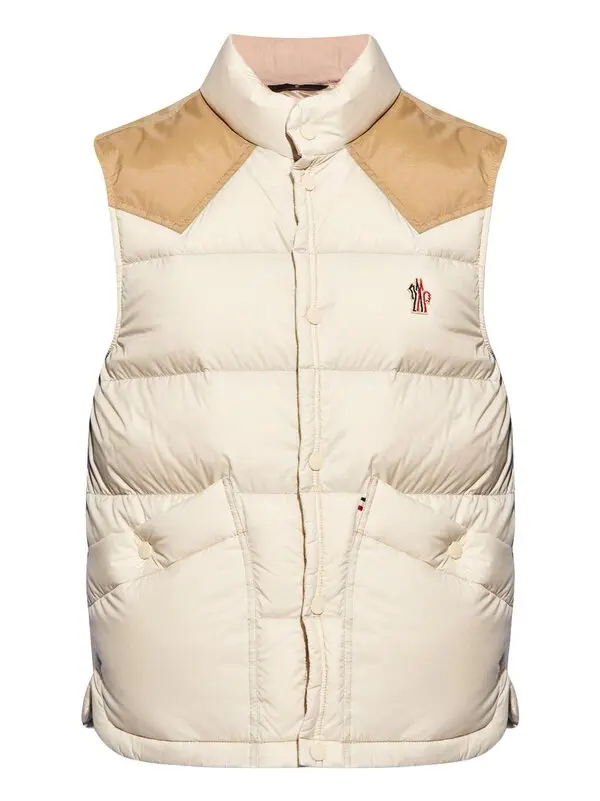 Moncler Day-namic 'veny' Quilted Down Vest - Cream