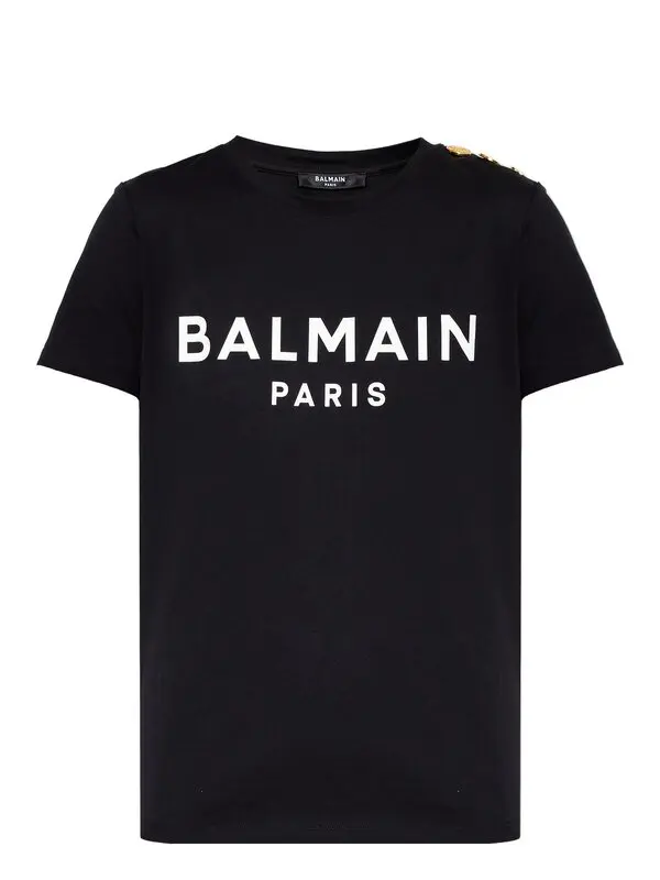 Balmain Logo T-shirt - Black