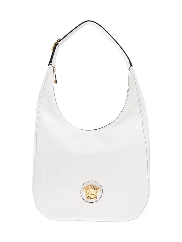 Versace La Medusa Hobo Shoulder Bag - White