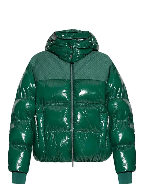 Casablanca Monogram Padded Bomber Jacket - Green