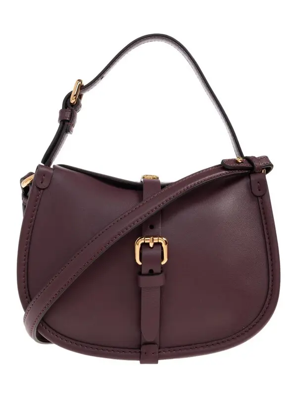 Etro Leather Shoulder Bag - Burgundy