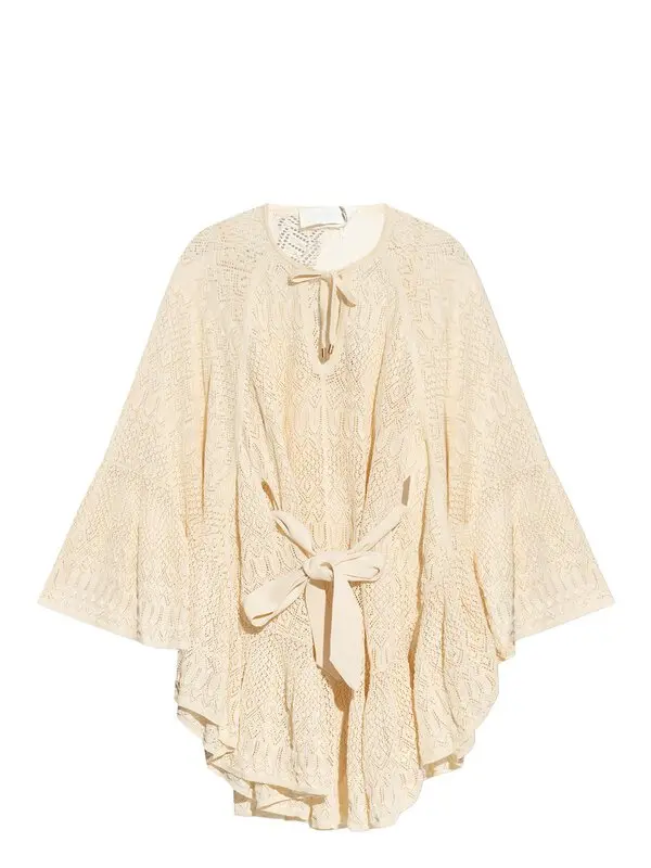 Zimmermann Oversized Short Dress - Cream