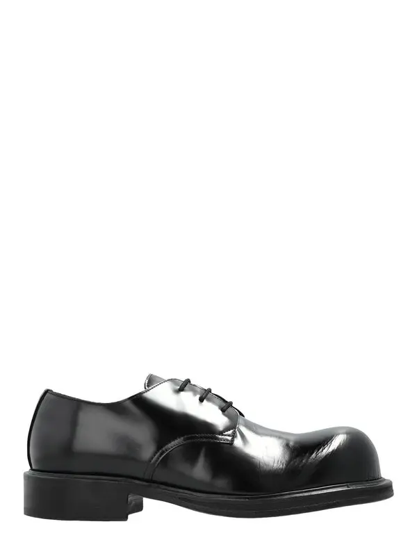 Acne Studios Calfskin Leather Derby Shoes - Black